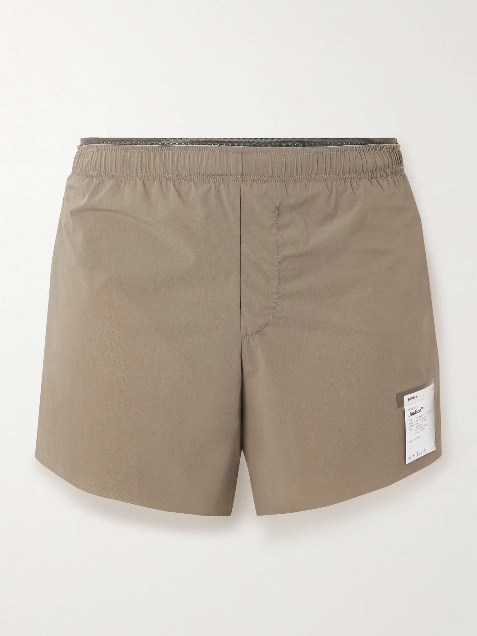 SATISFY 2.5" Distance Straight-Leg Logo-Appliquéd Justice™ Shorts for ...
