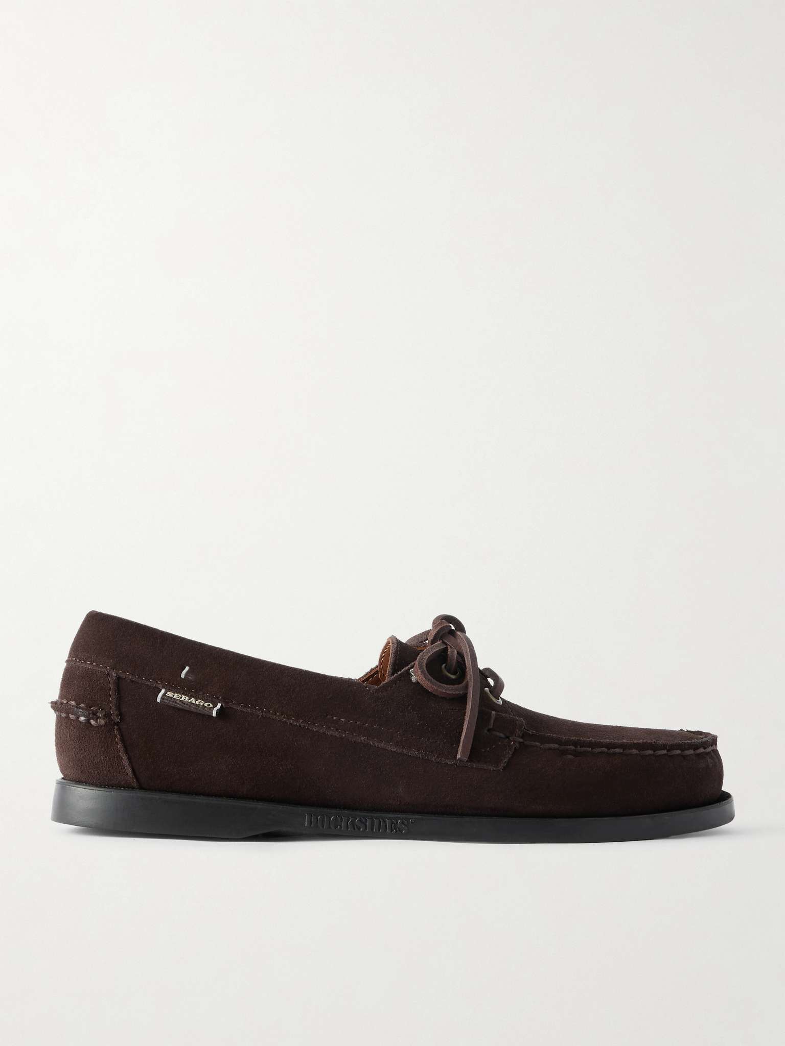 SEBAGO Docksides Portland Leather-Trimmed Suede Boat Shoes for Men | MR ...