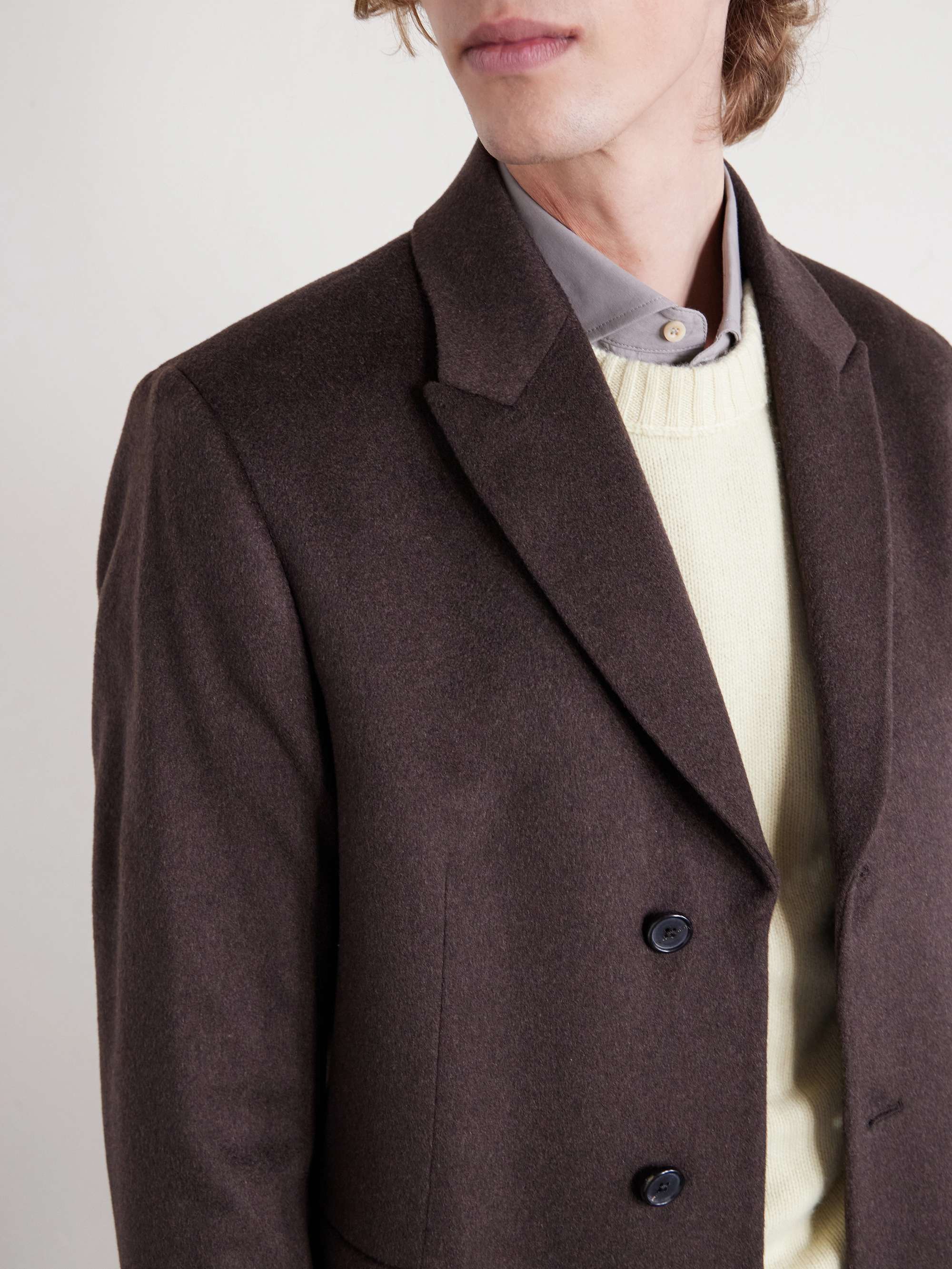 PAUL SMITH Slim-Fit Wool and Cashmere-Blend Felt Coat for Men | MR PORTER