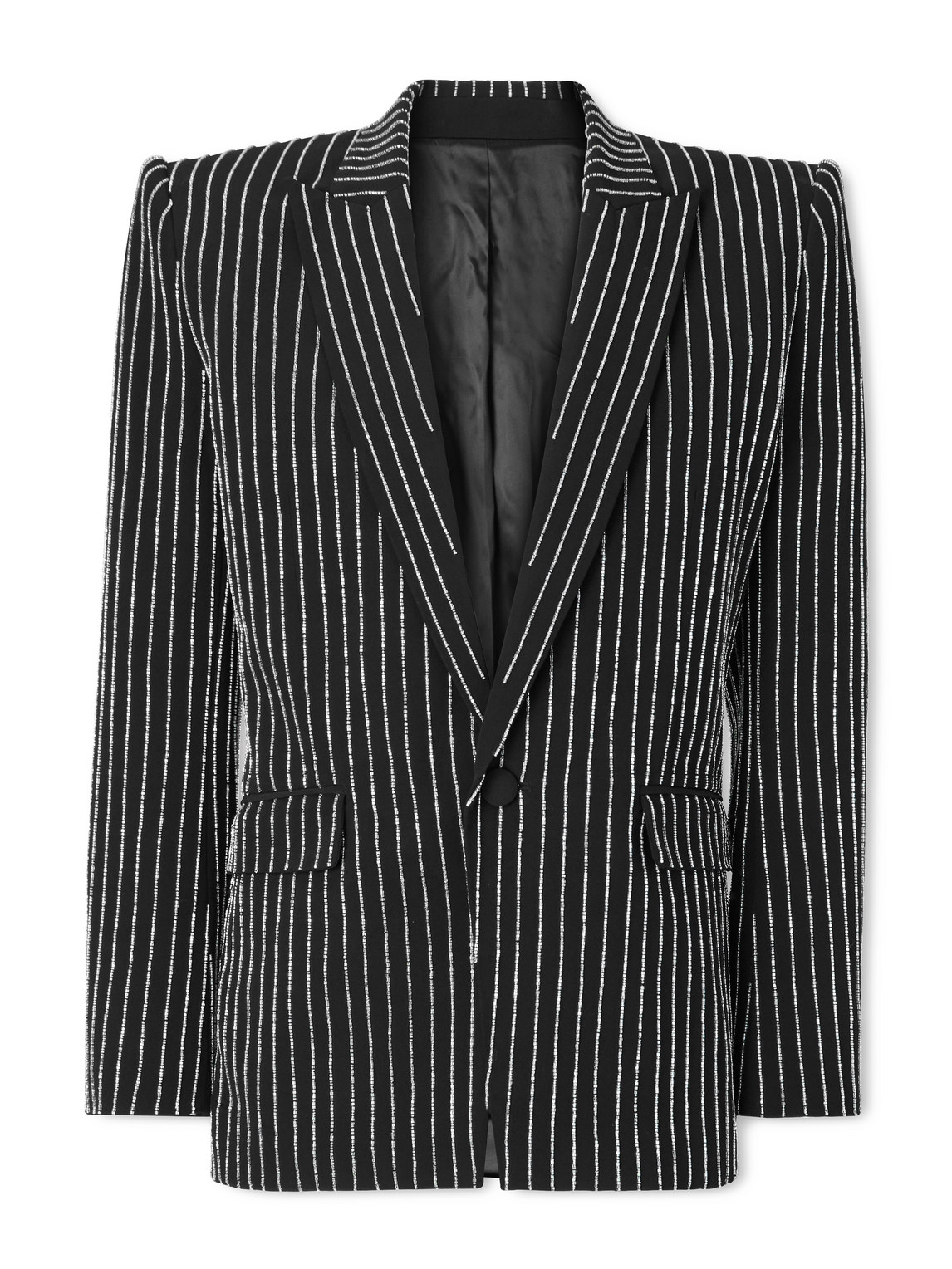 Balmain - Bead-Embellished Woven Blazer - Curated Menswear