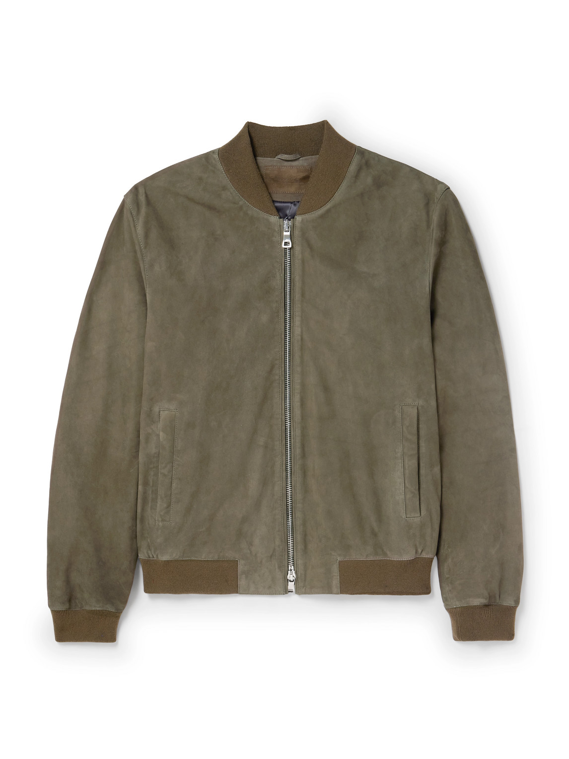 Mr P. - Suede Bomber Jacket - Curated Menswear