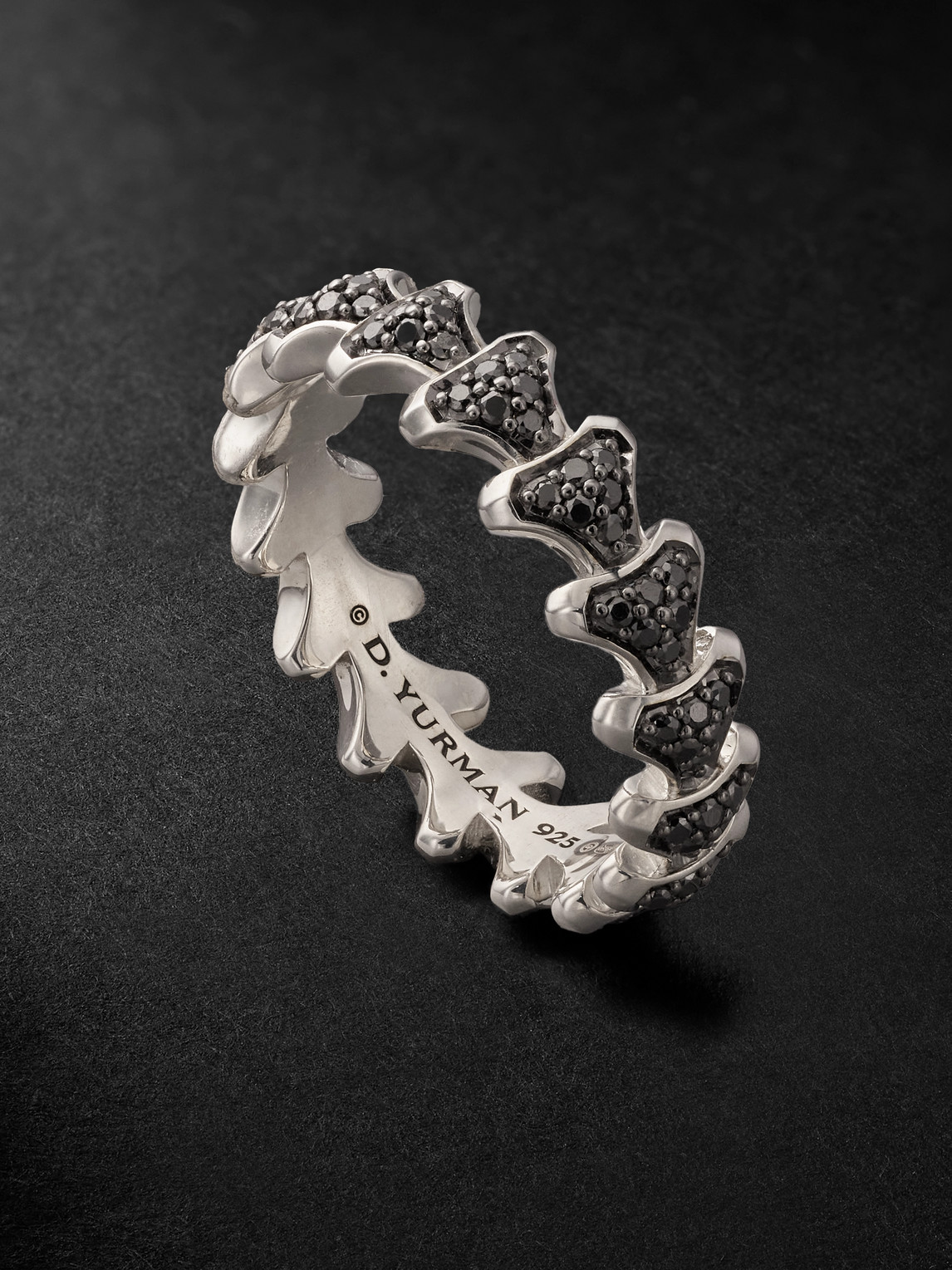 David Yurman Sterling Silver Curb Chain Band Ring (8mm) for Men