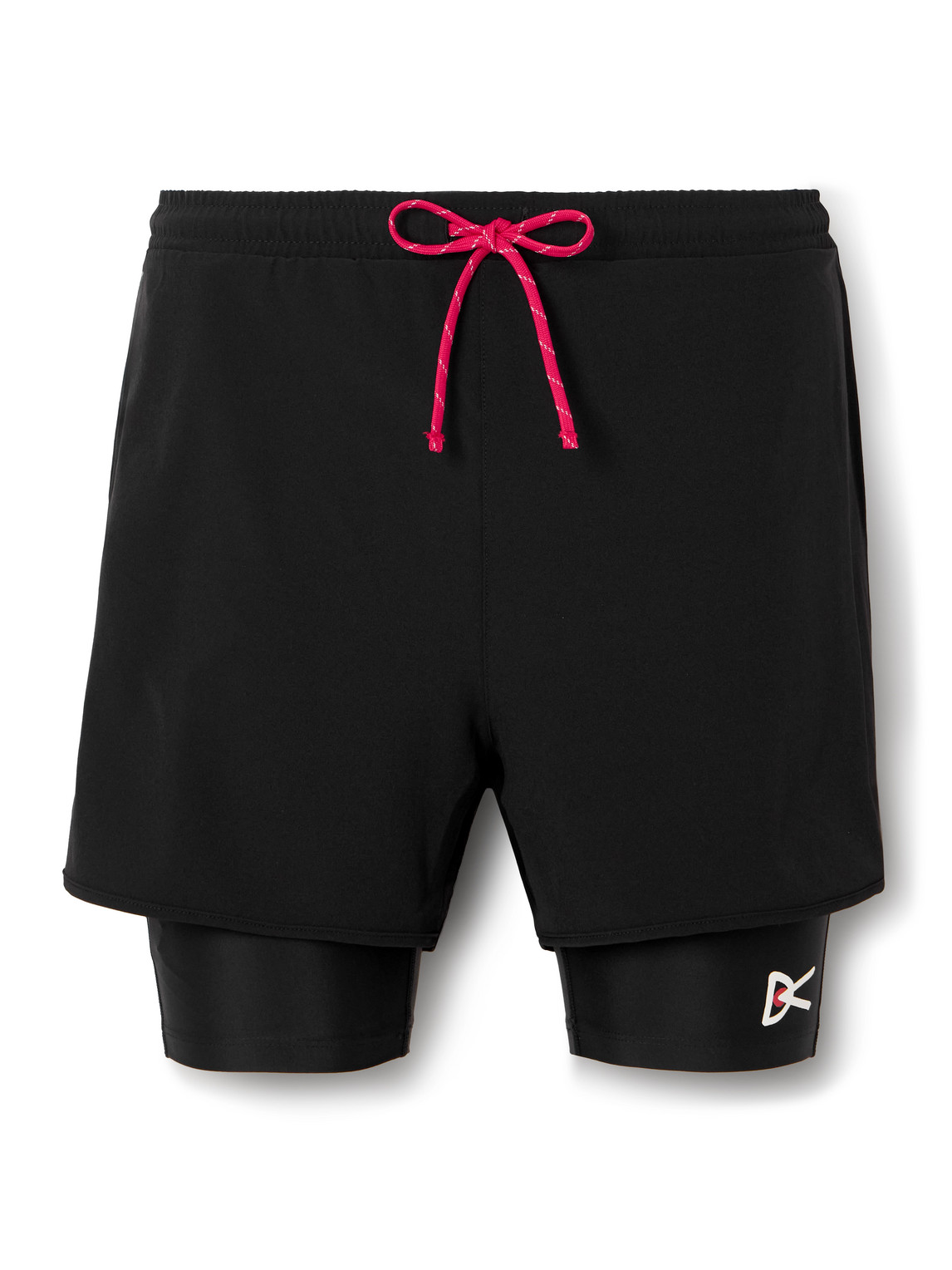 DISTRICT VISION - Layered Straight-Leg Logo-Print Shell and Stretch ...