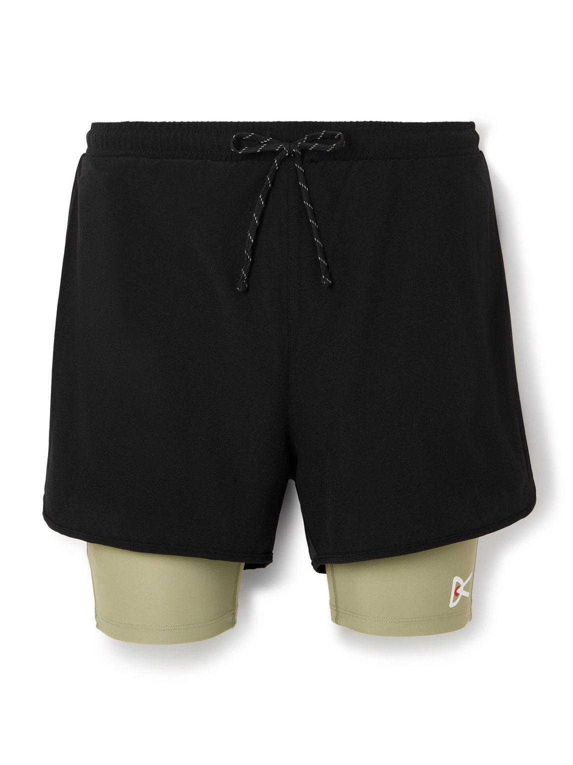 DISTRICT VISION - Layered Straight-Leg Logo-Print Shell and Stretch ...