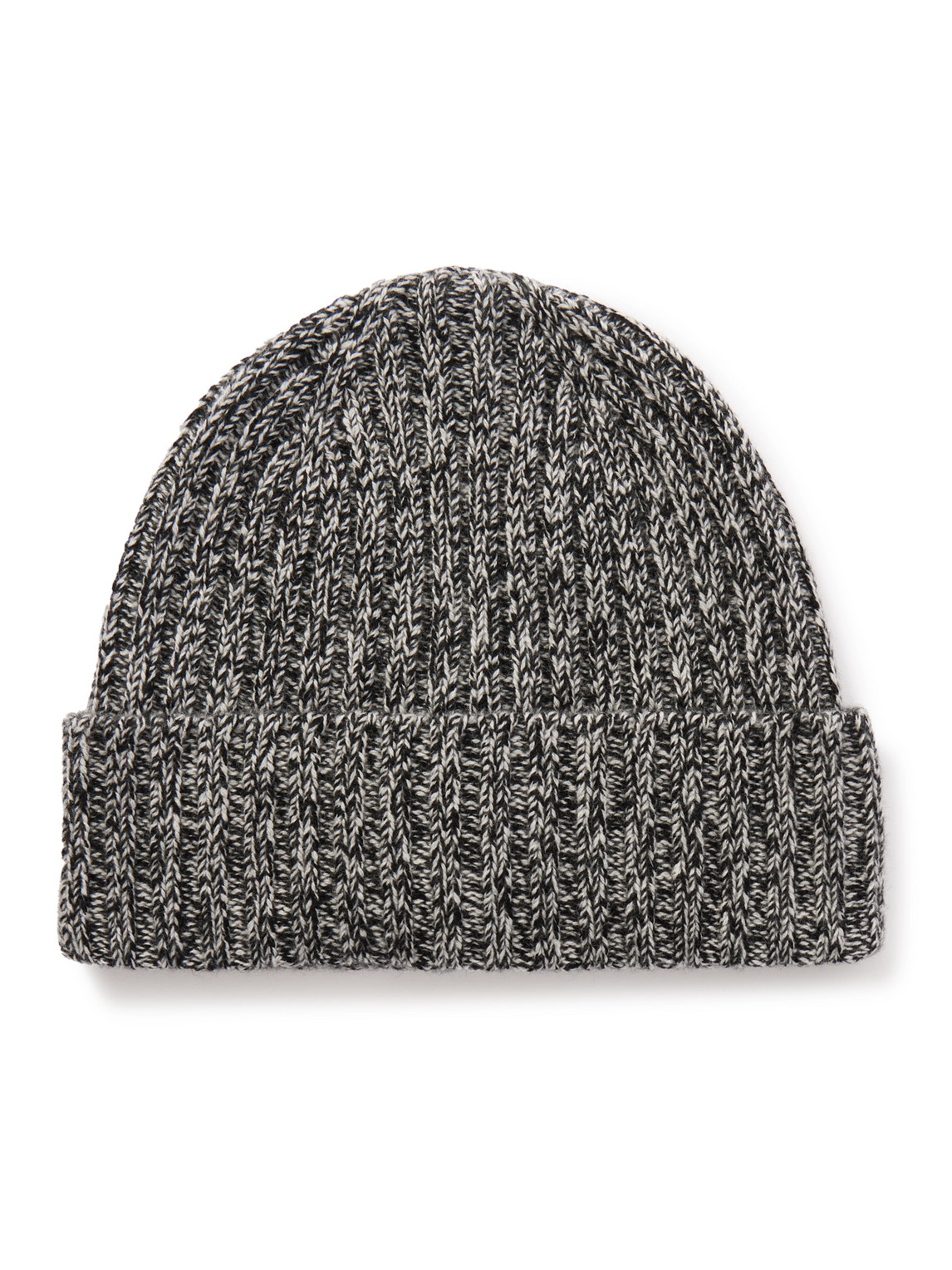 Mr P. - Ribbed Wool and Cashmere-Blend Beanie - Curated Menswear