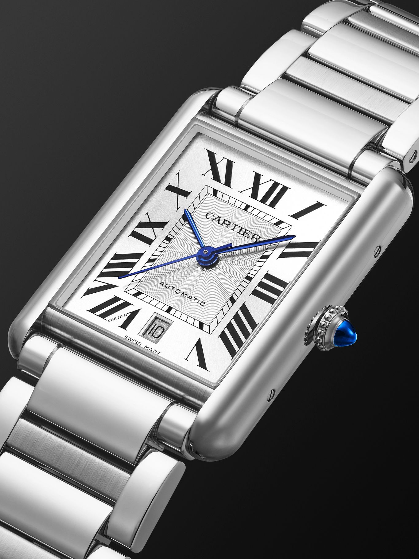 CARTIER Tank Must Extra-Large Automatic 31mm Stainless Steel Watch, Ref ...