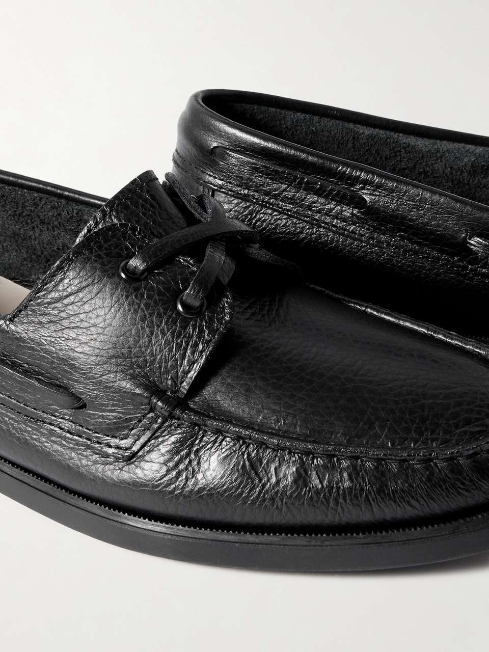 MORJAS Full-Grain Leather Boat Shoes for Men | MR PORTER