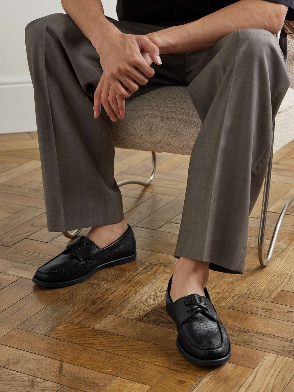 MORJAS Full-Grain Leather Boat Shoes for Men | MR PORTER