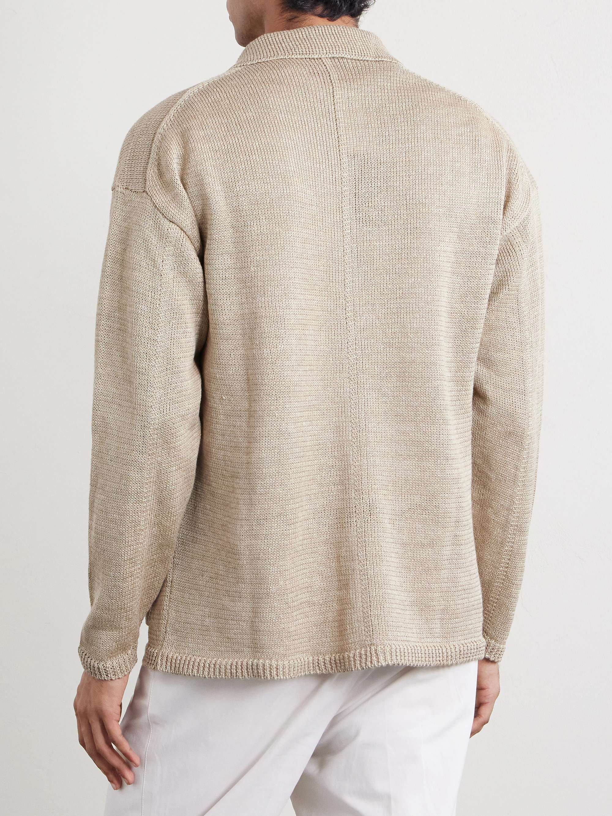 INIS MEÁIN Linen Cardigan for Men | MR PORTER