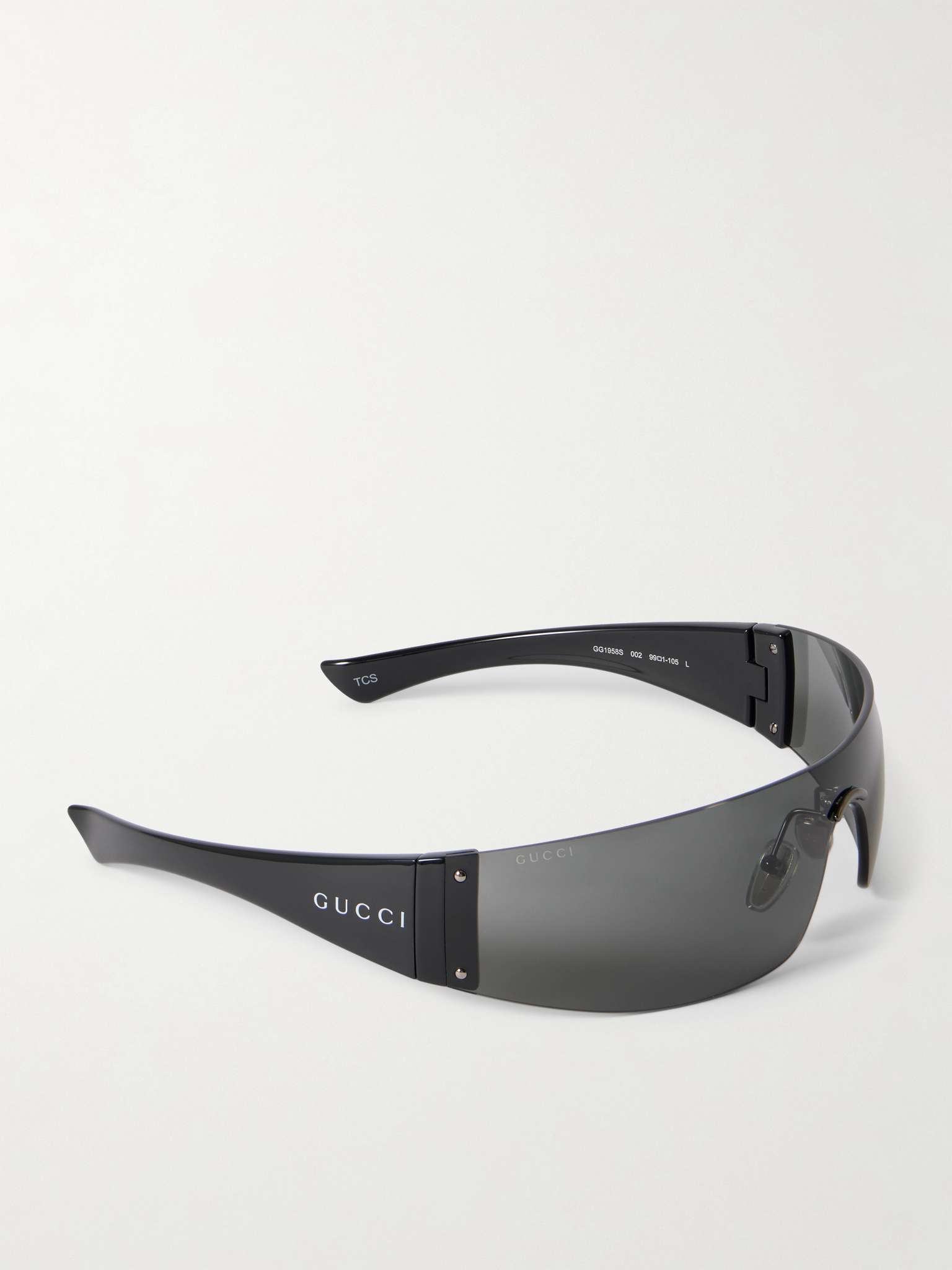 GUCCI EYEWEAR Wrap-Around Acetate Sunglasses for Men | MR PORTER