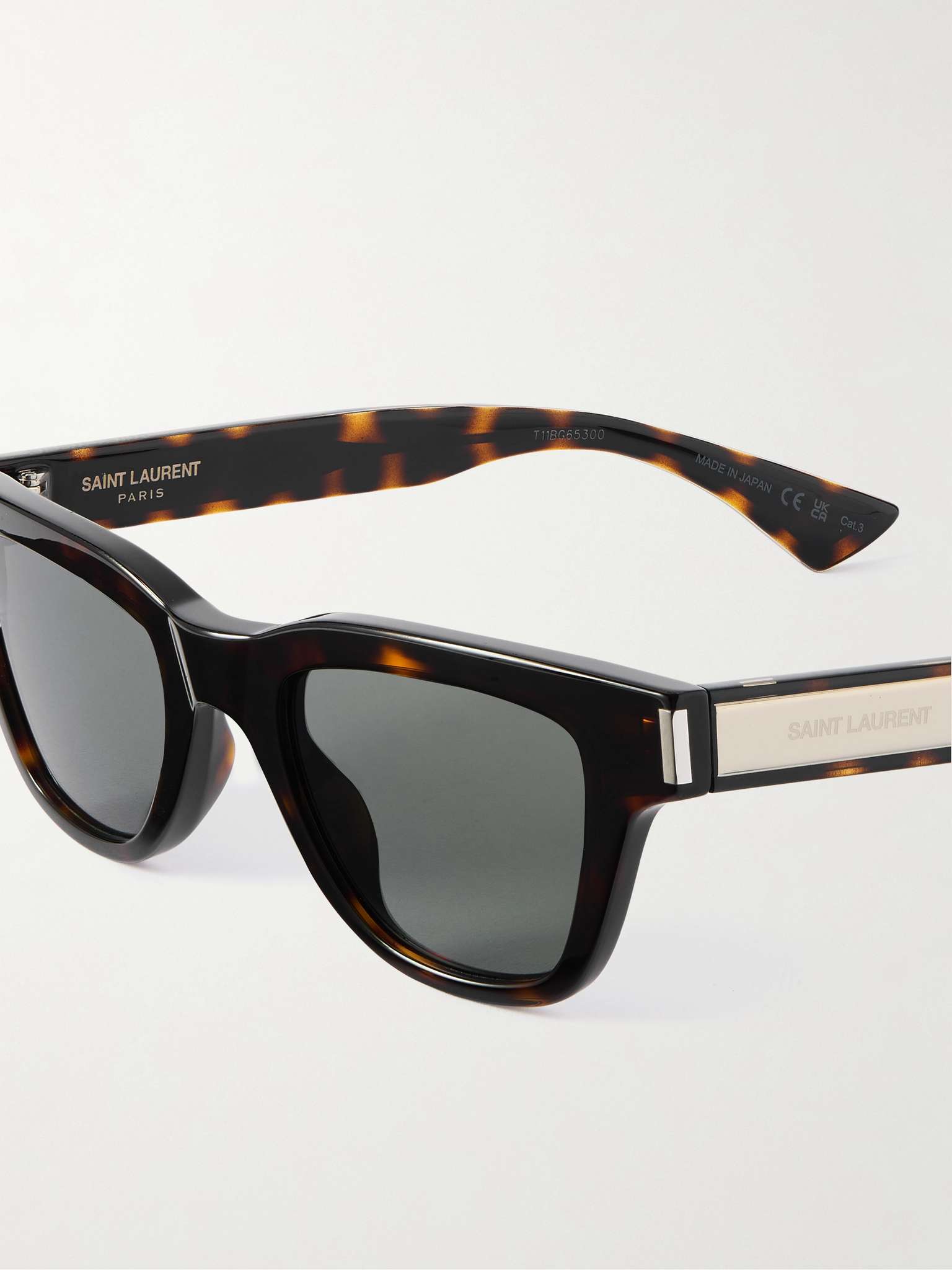 SAINT LAURENT EYEWEAR Jacques D-Frame Tortoiseshell Acetate Sunglasses ...