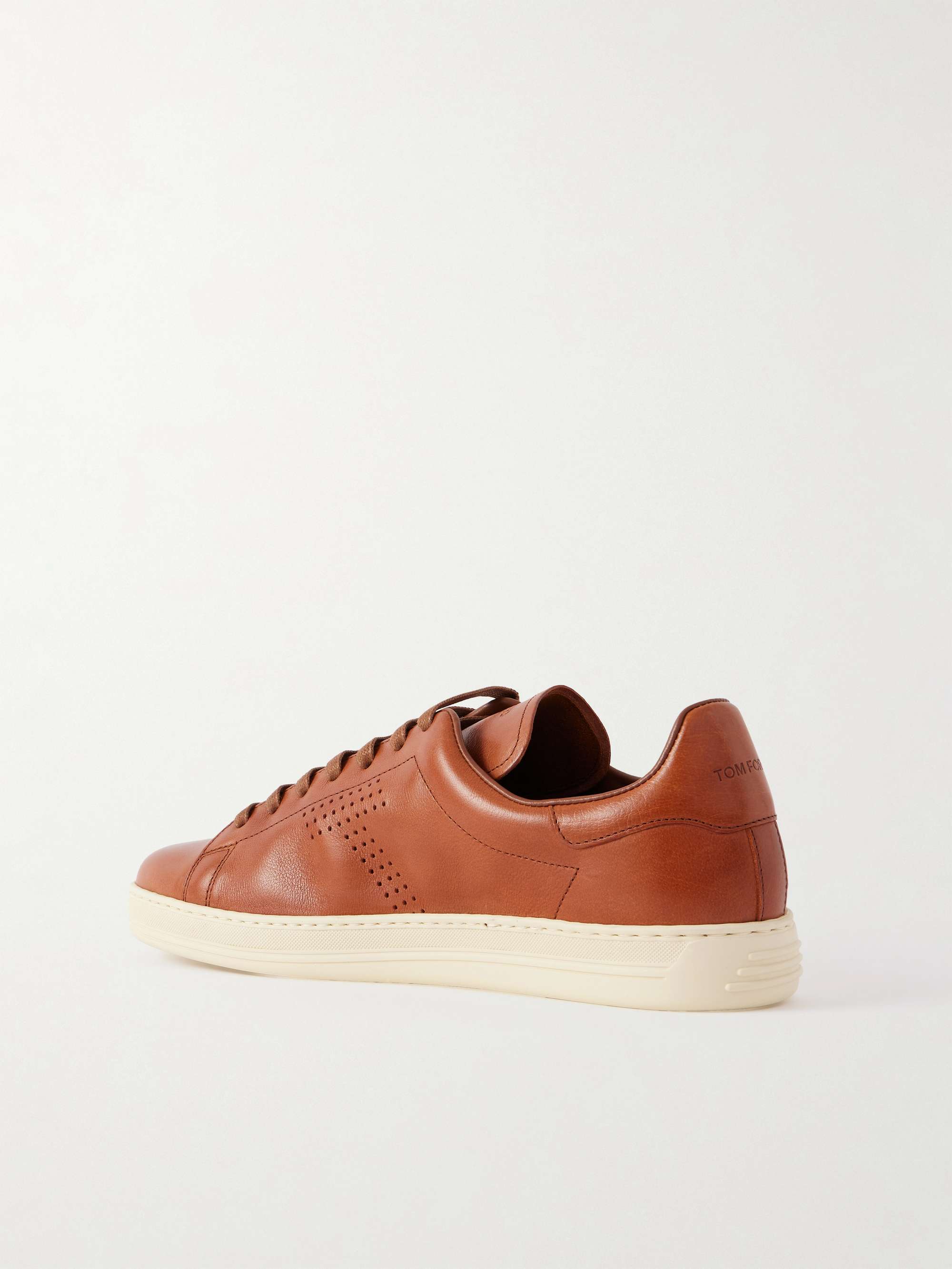 TOM FORD Warwick Perforated Leather Sneakers for Men | MR PORTER