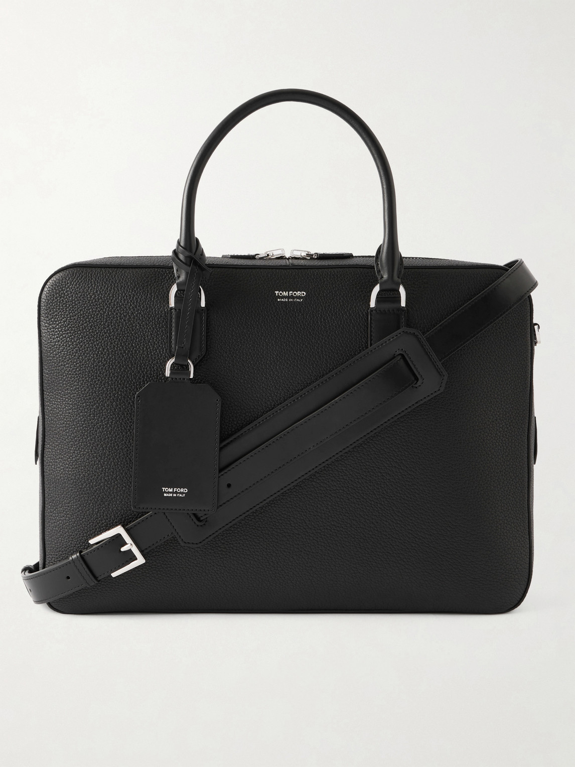 TOM FORD - Buckley Full-Grain Leather Briefcase - Men - Black for Men