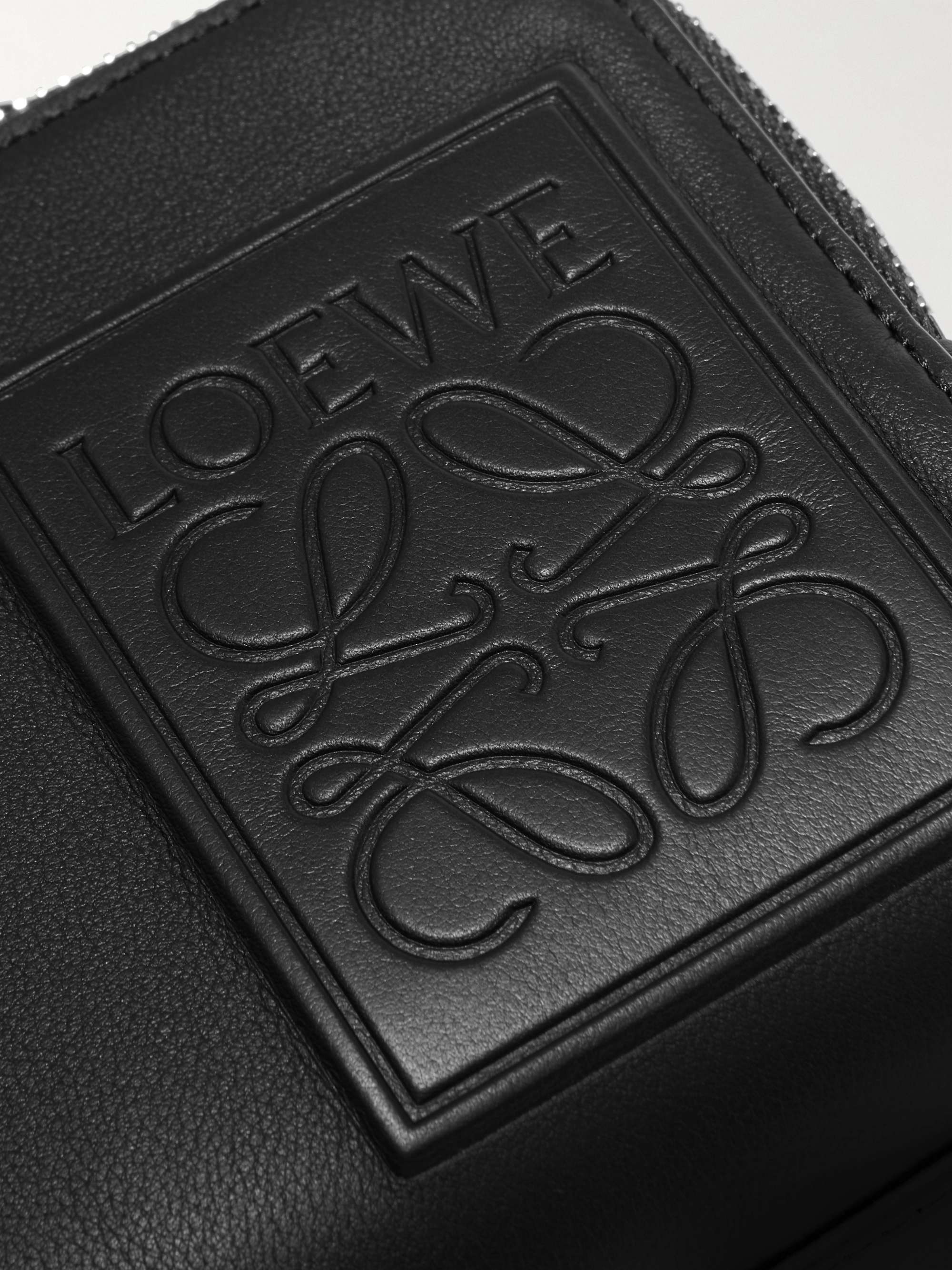 LOEWE Camera Mini Logo-Appliquéd Leather Messenger Bag for Men | MR PORTER