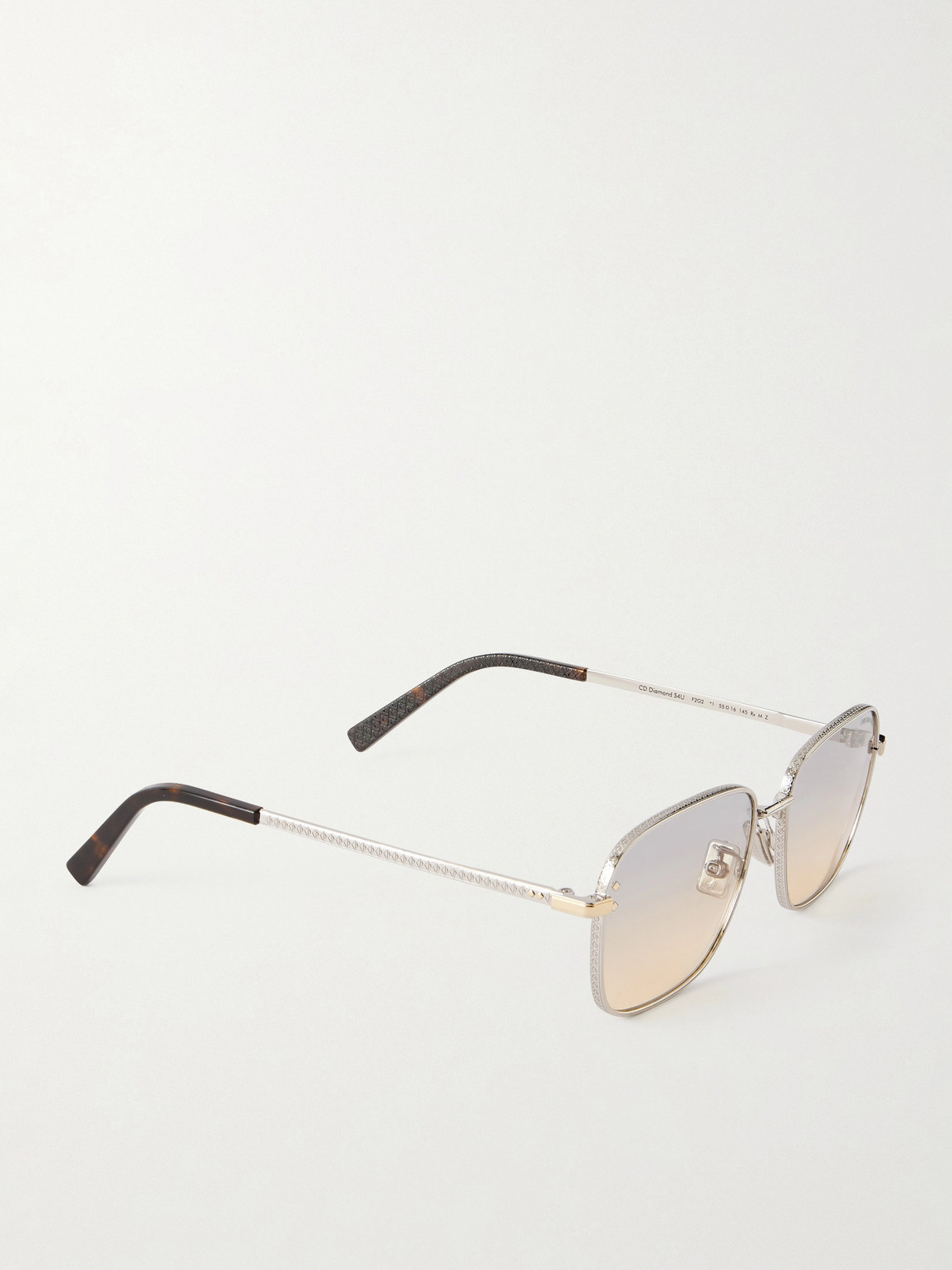 Dior Eyewear - CD Diamond S4U D-Frame Silver-Tone and Tortoiseshell ...