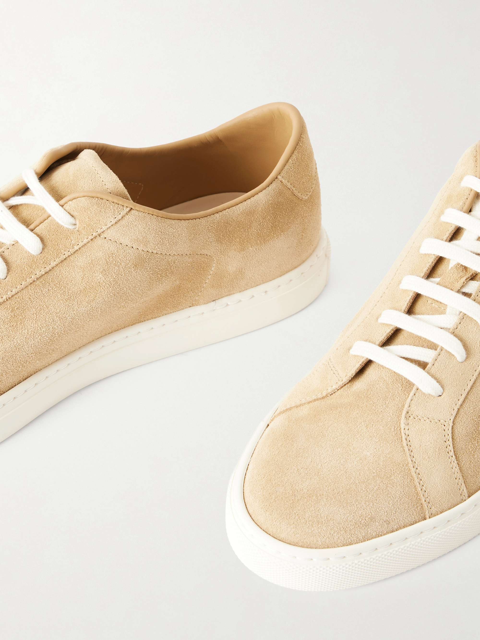 COMMON PROJECTS Achilles Slim Premium Suede Sneakers for Men | MR PORTER