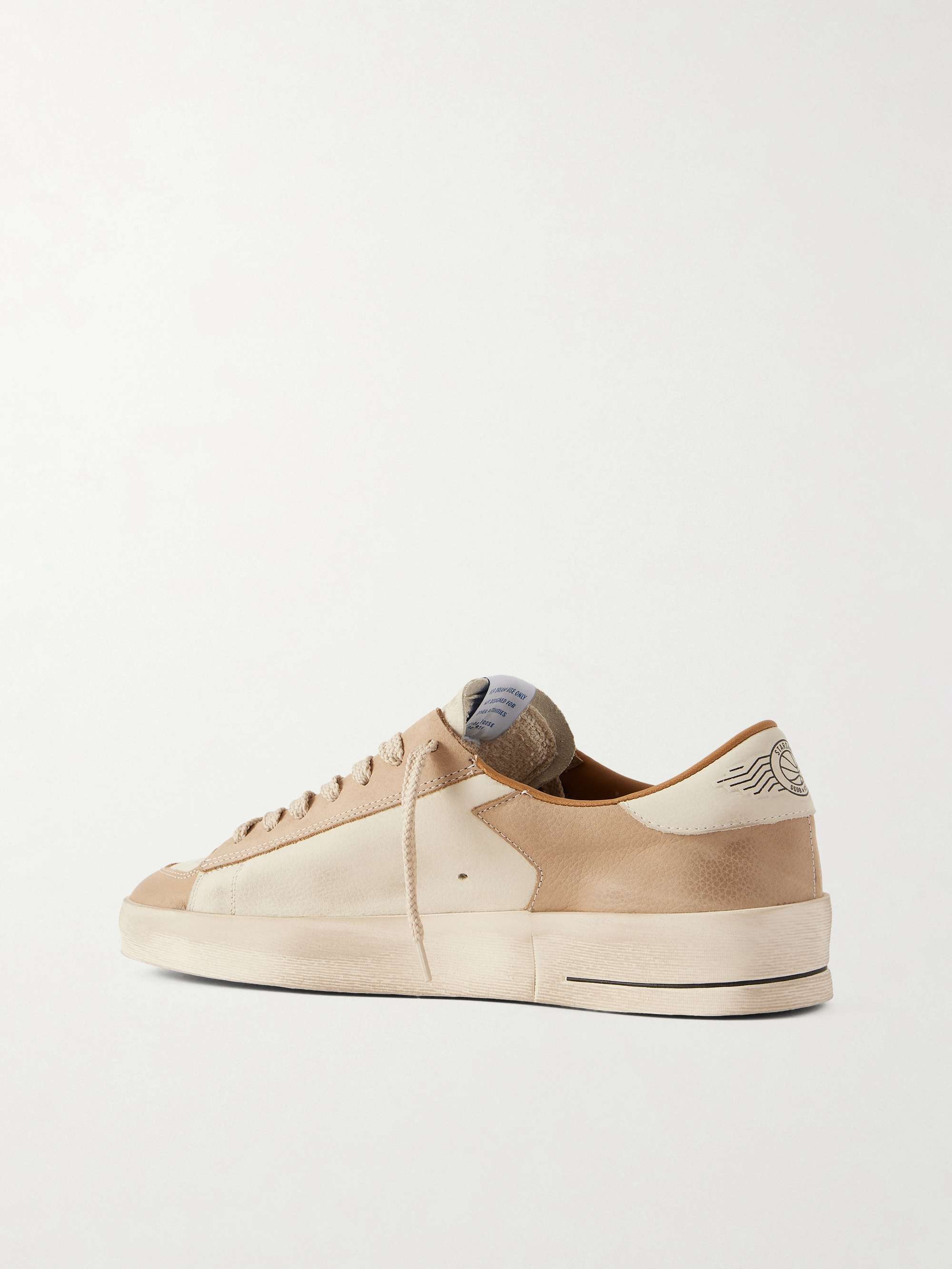 GOLDEN GOOSE Stardan Distressed Colour-Block Full-Grain Nubuck and ...