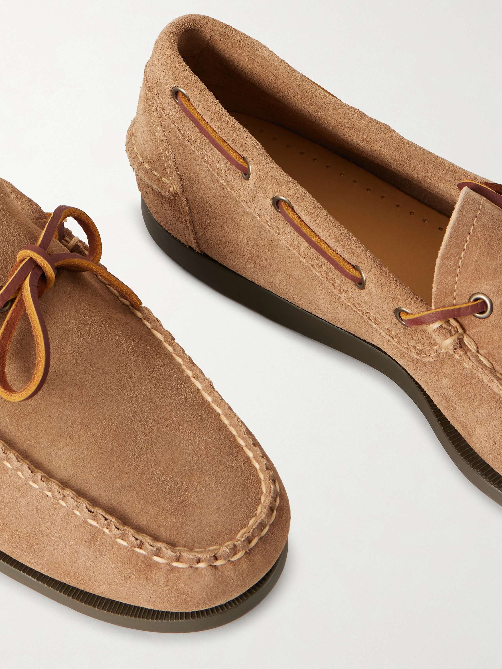G.H. BASS Camp Moc Decker Suede Boat Shoes for Men | MR PORTER
