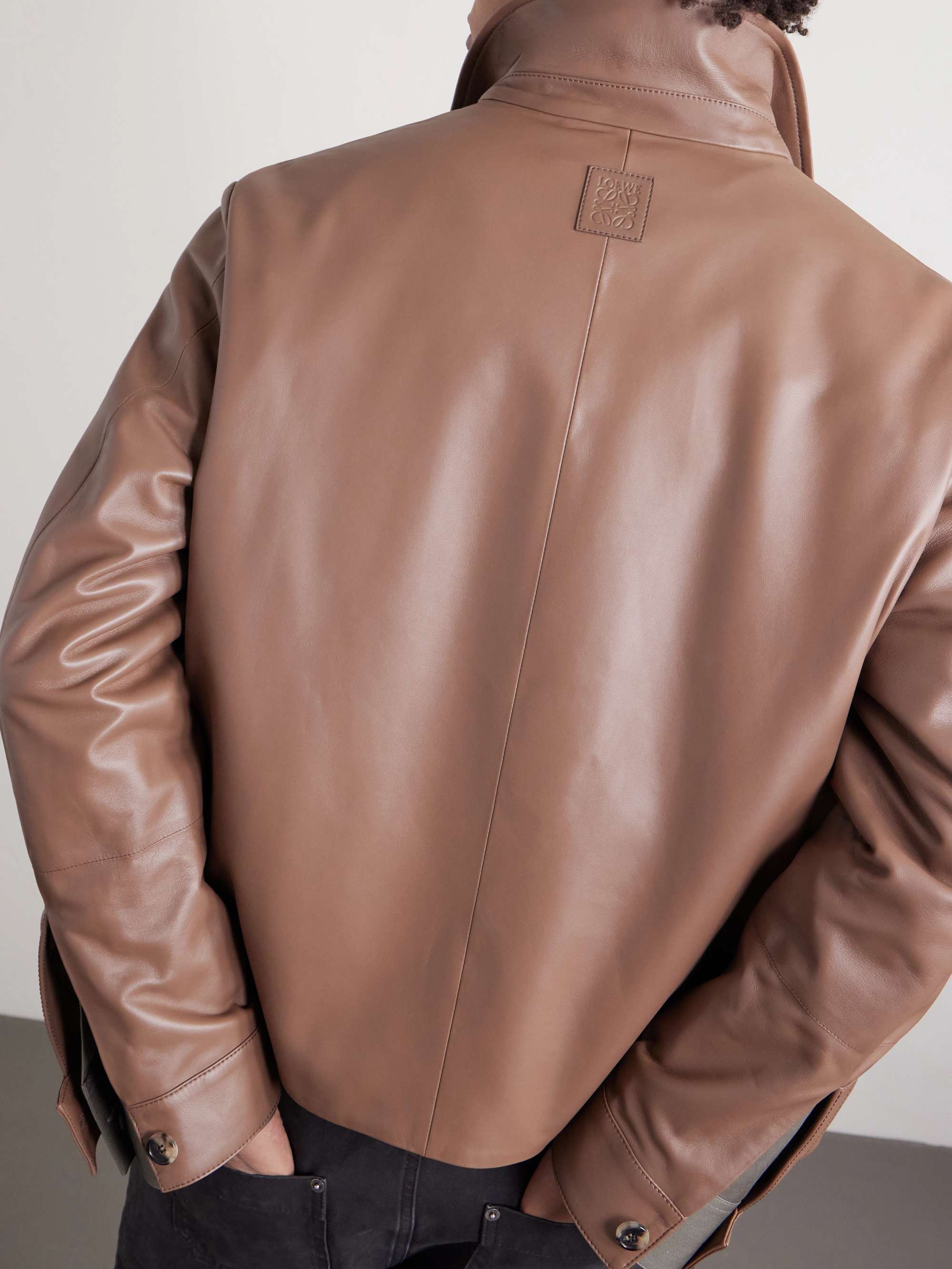LOEWE Reversible Leather Zip-Up Jacket for Men | MR PORTER