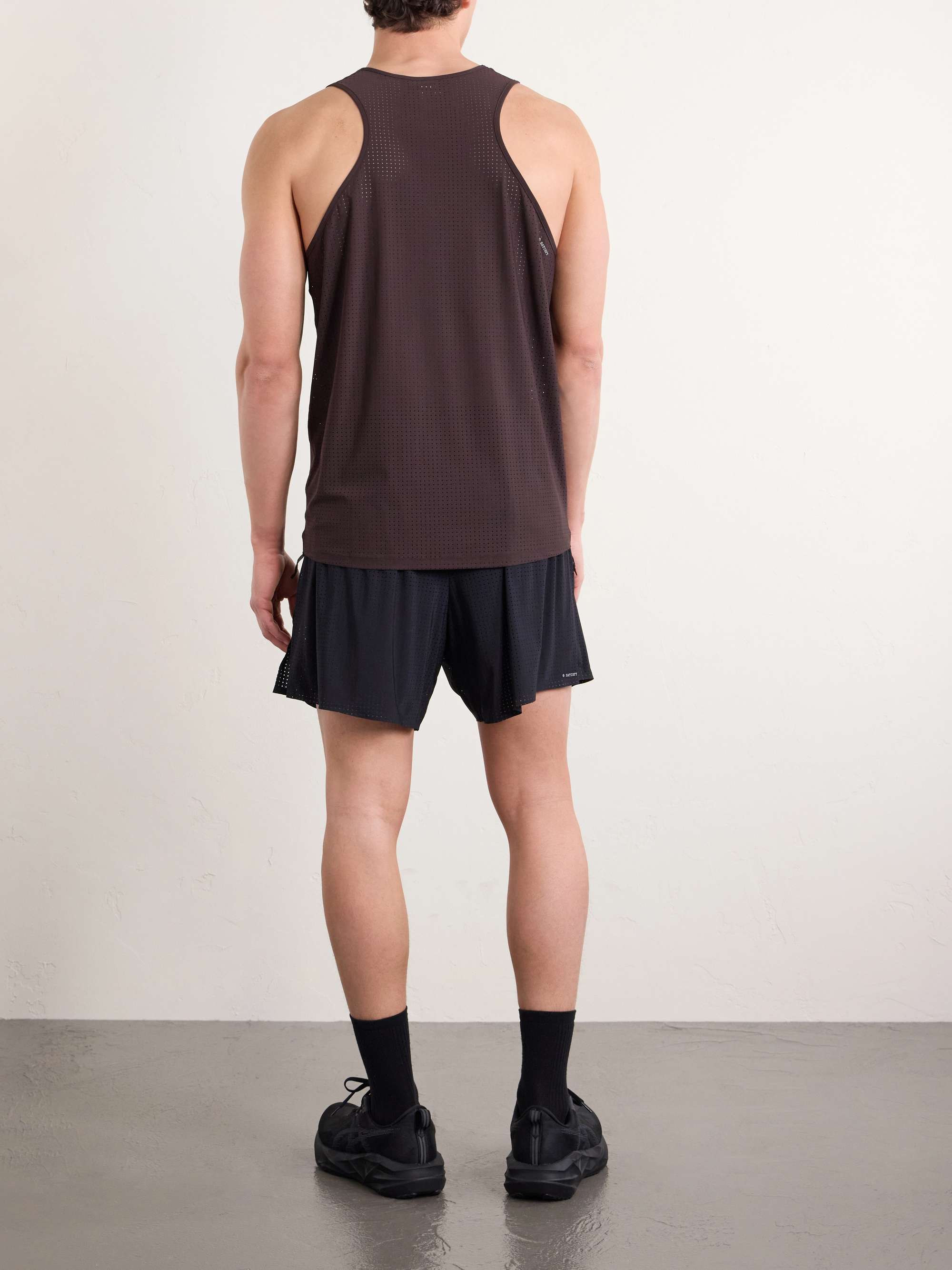 SATISFY Embellished Logo-Appliquéd Space-O™ Mesh Tank Top for Men | MR ...