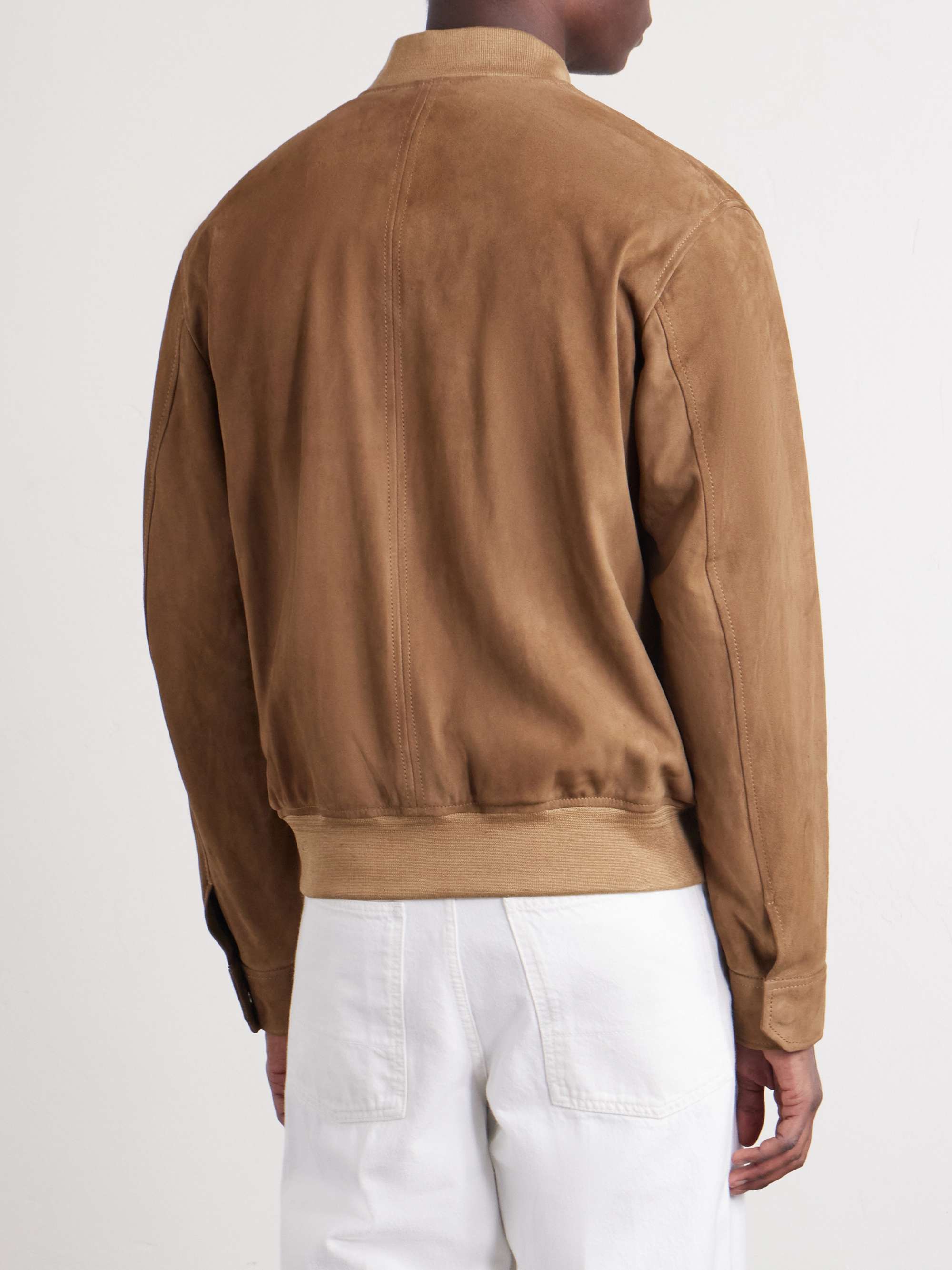 SLOWEAR Suede Bomber Jacket for Men | MR PORTER