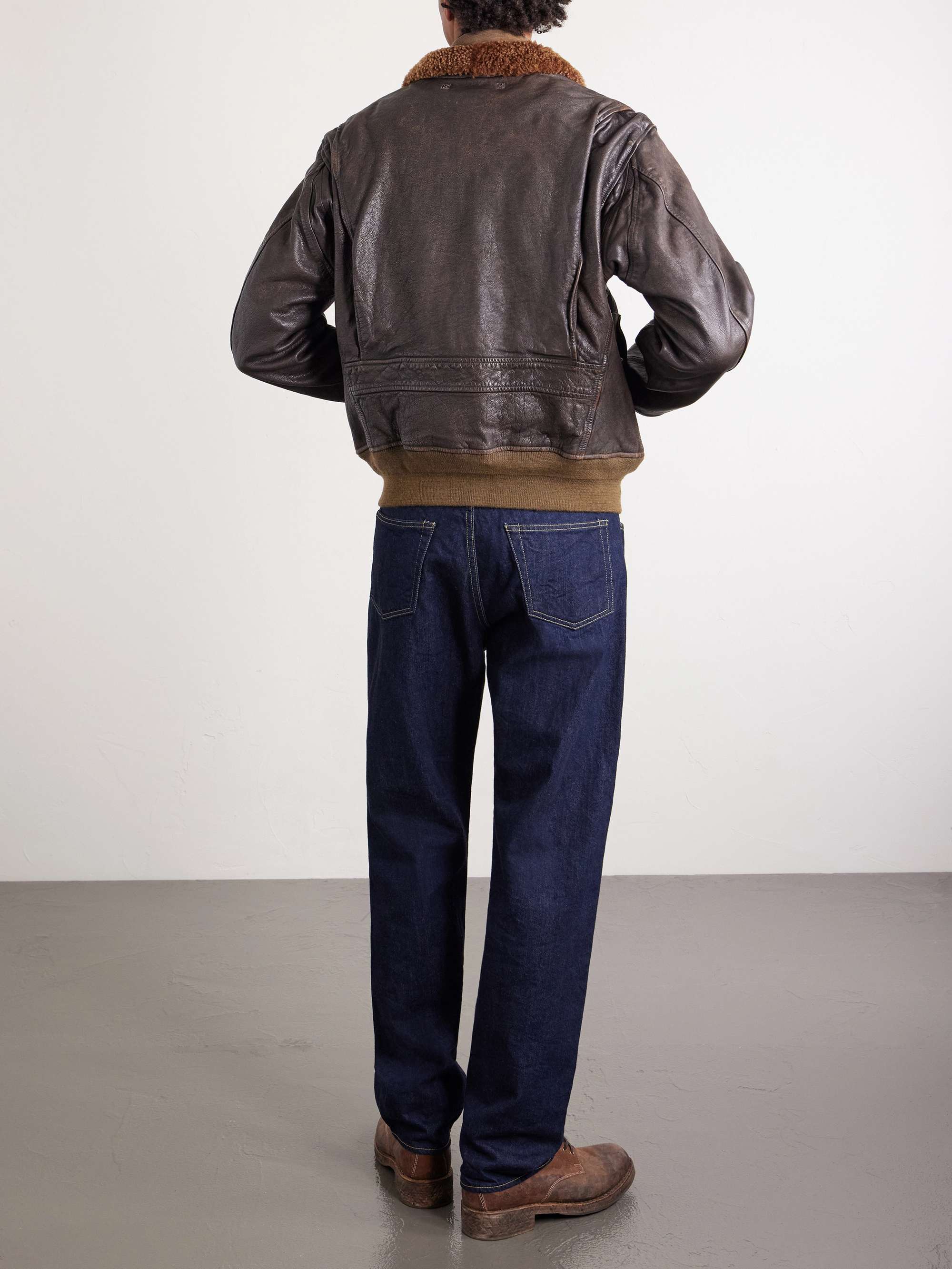 RRL Shearling Jacket for Men | MR PORTER
