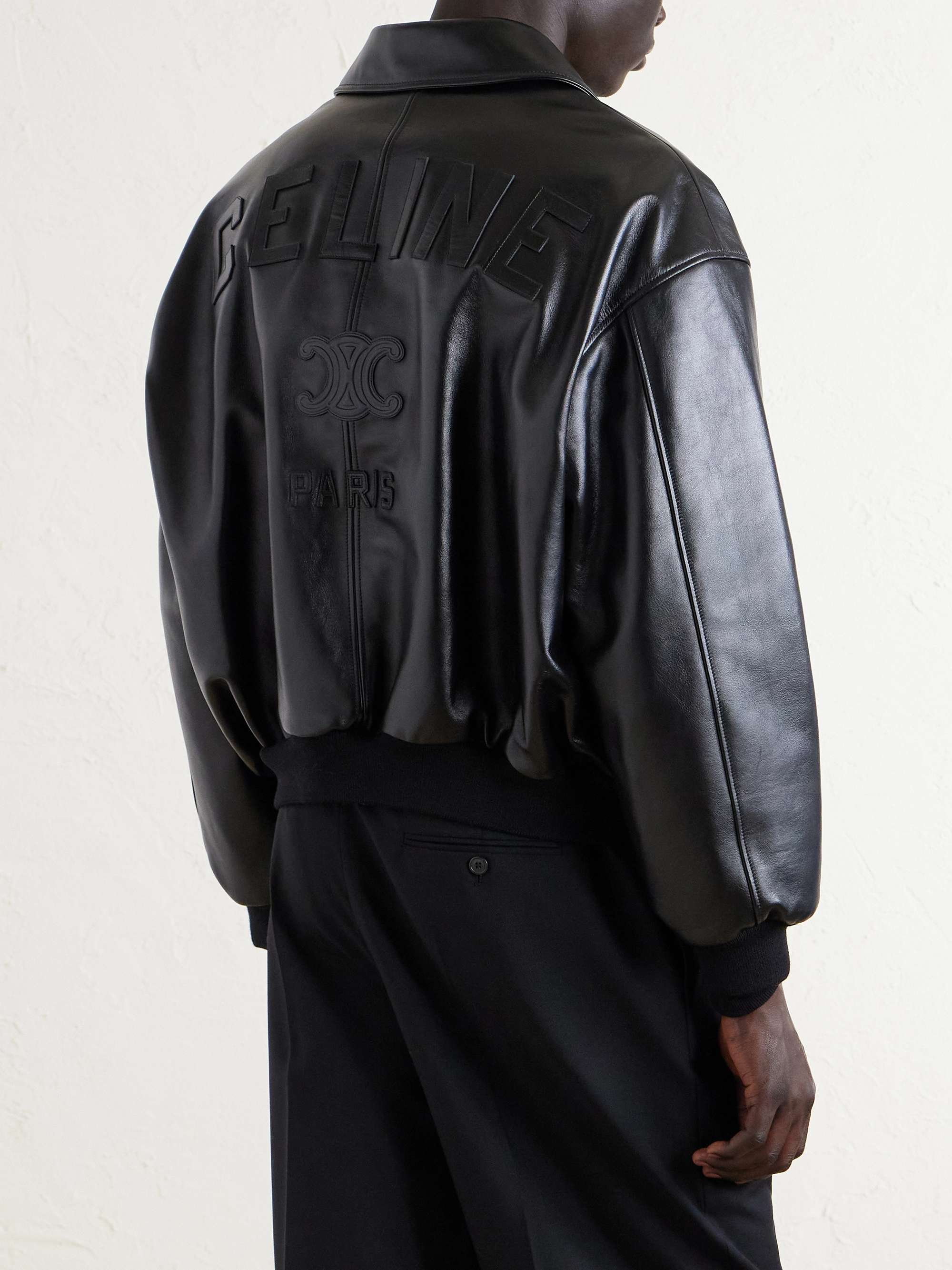 CELINE Teddy Leather Jacket for Men | MR PORTER