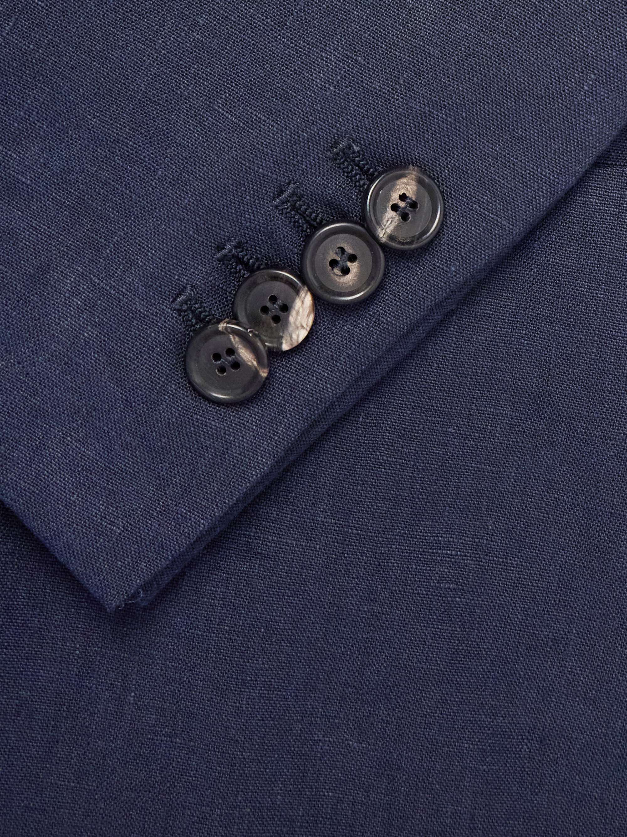 DE PETRILLO Linen Single-Breasted Blazer for Men | MR PORTER