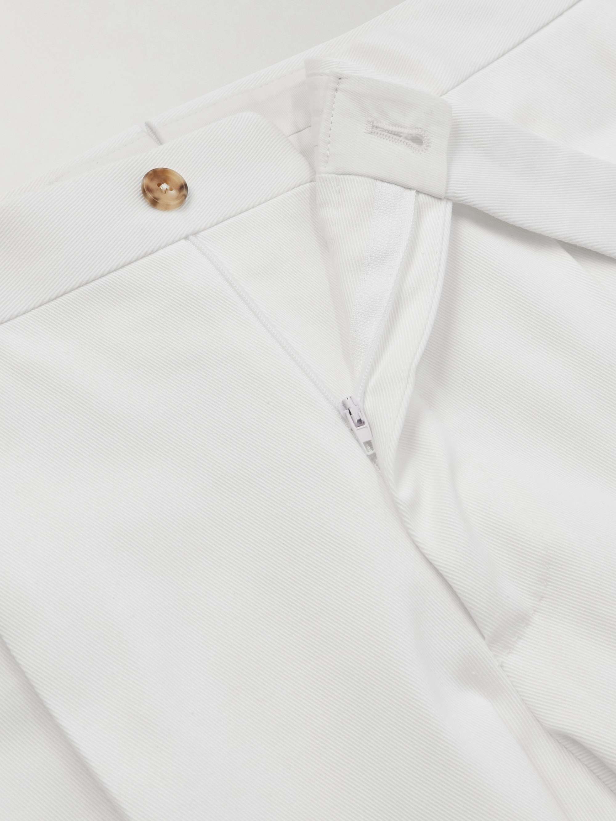 DE PETRILLO Straight-Leg Cotton-Blend Twill Trousers for Men | MR PORTER