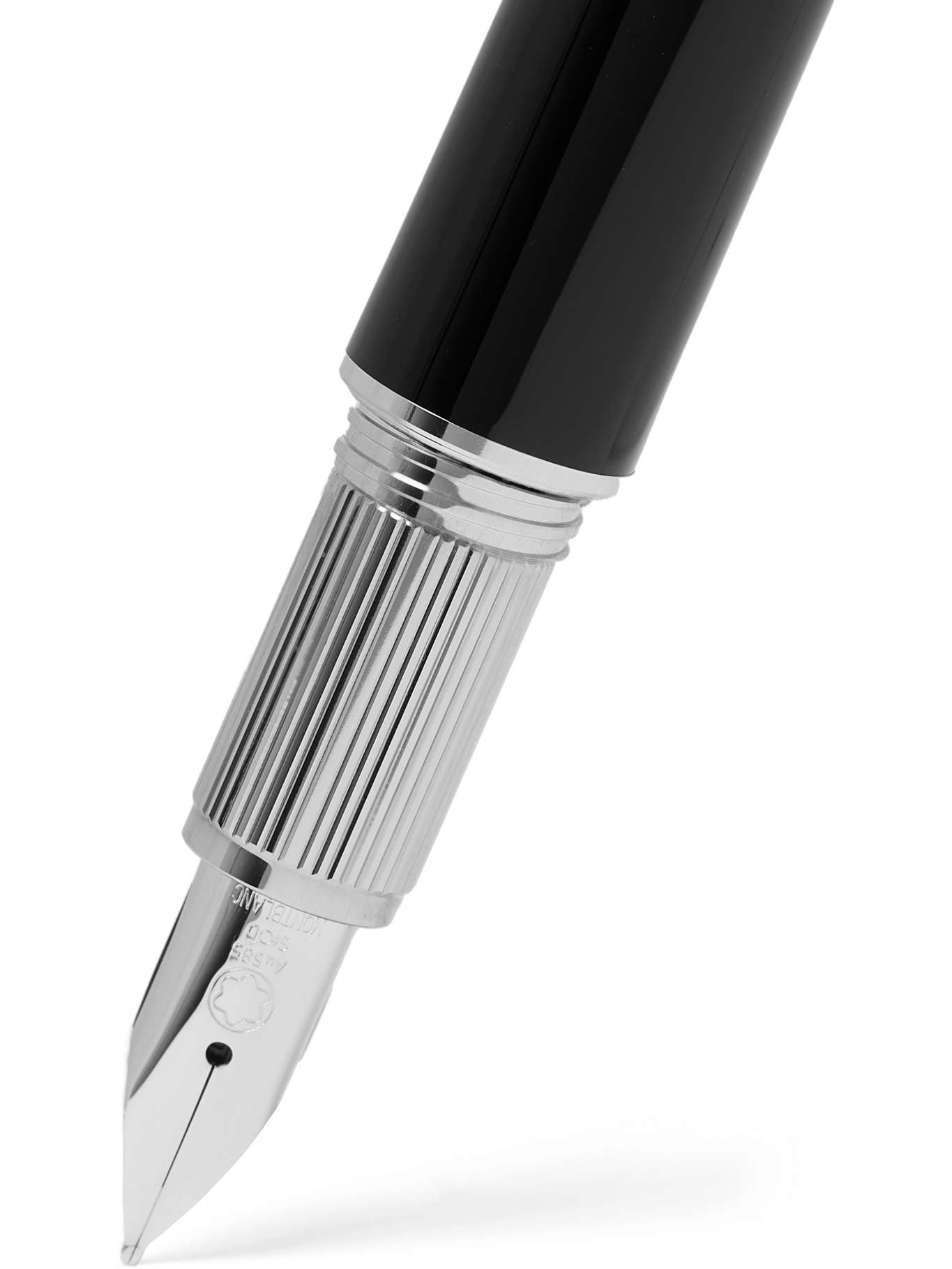 Black StarWalker Resin and Platinum-Plated Fountain Pen | MONTBLANC ...