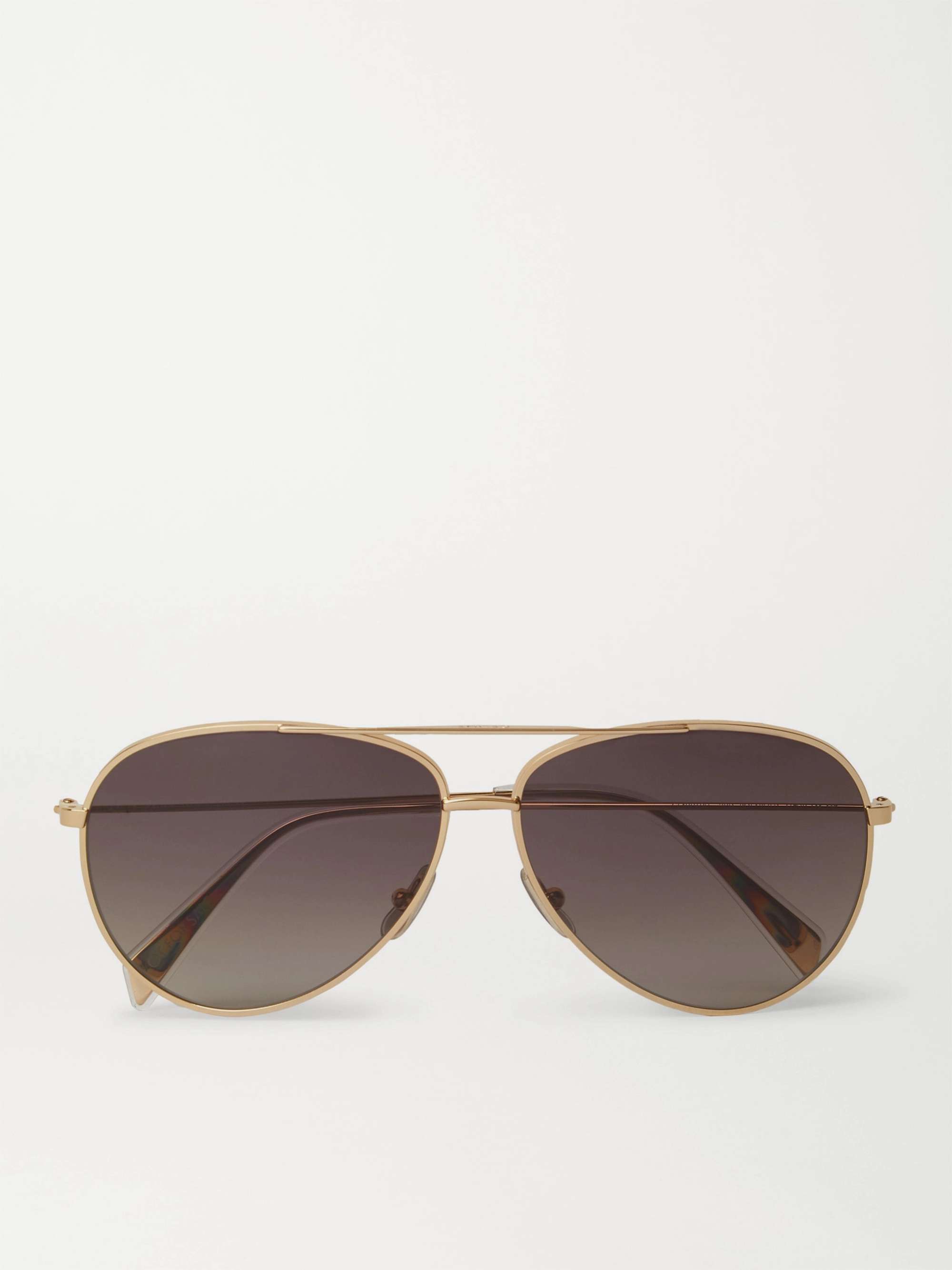 CELINE HOMME Metal Frame 01 Aviator Style Gold Tone Sunglasses for Men MR PORTER