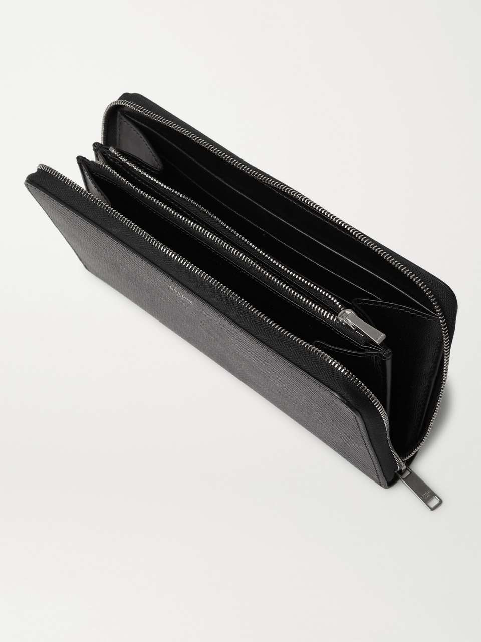 CELINE HOMME Full-Grain Leather Zip-Around Wallet for Men | MR PORTER