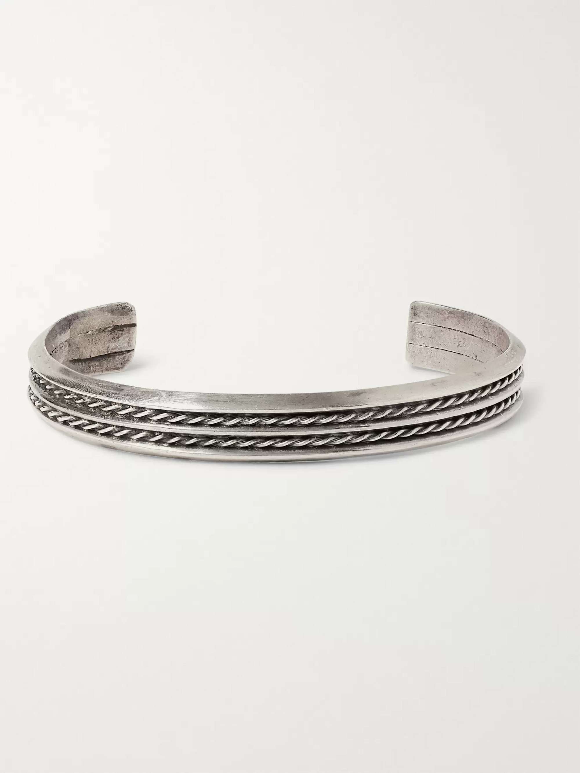 FOUNDWELL 1970s Burnished Silver Cuff for Men | MR PORTER