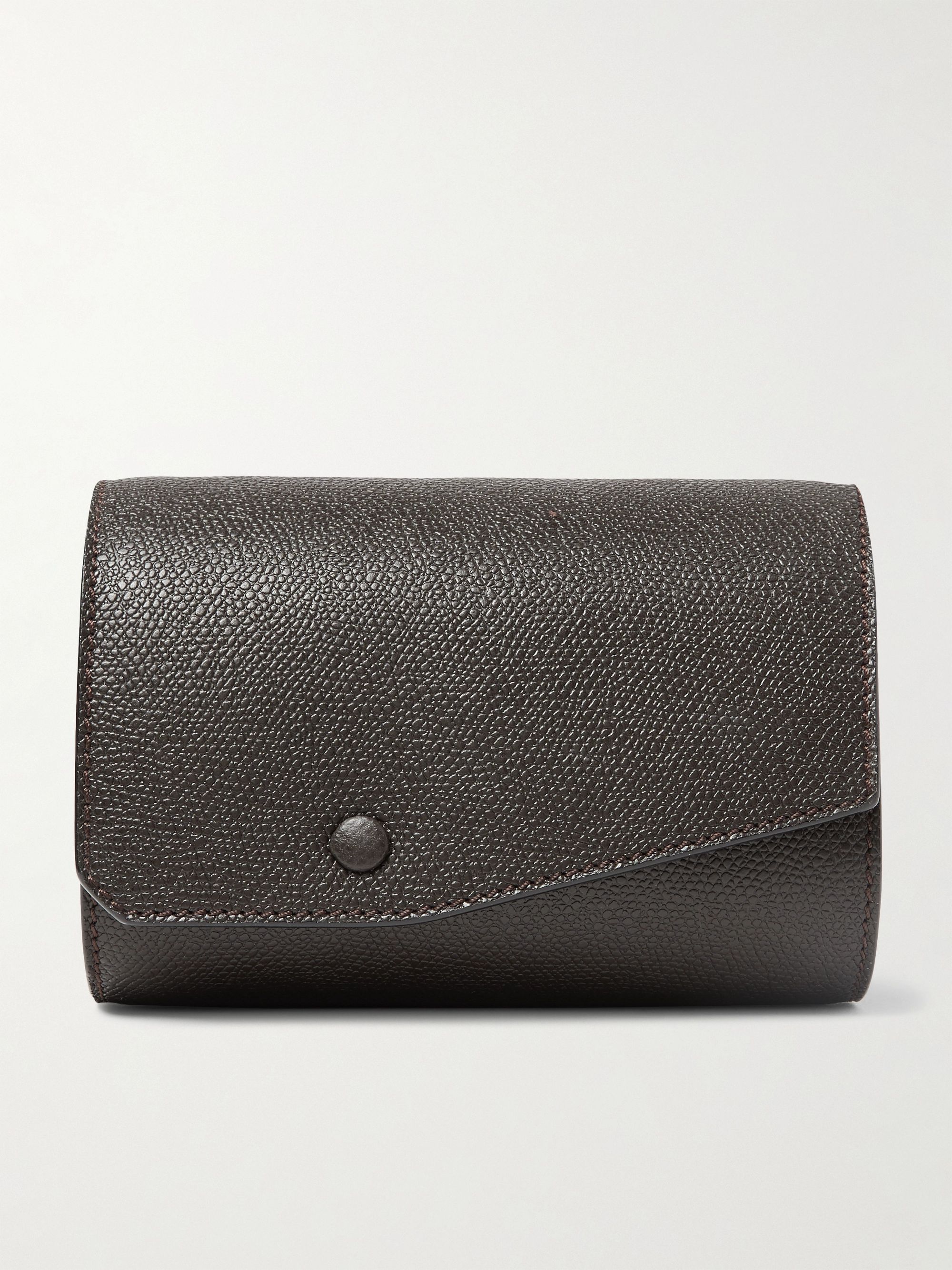 VALEXTRA Pebble-Grain Leather Watch Roll for Men | MR PORTER
